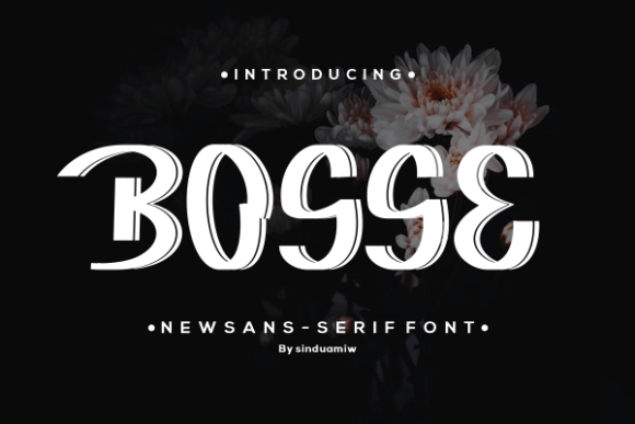 Bosse Font Digital Font Download