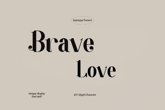 Brave Love Font Digital Font Download