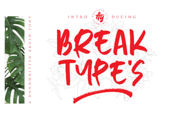 Break Types Font Digital Font Download