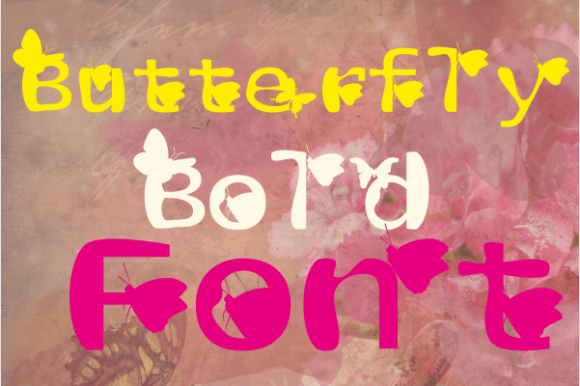 Butterfly Bold Font Digital Font Download