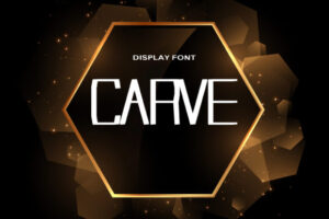Carve Font Digital Font Download