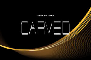 Carved Font Digital Font Download