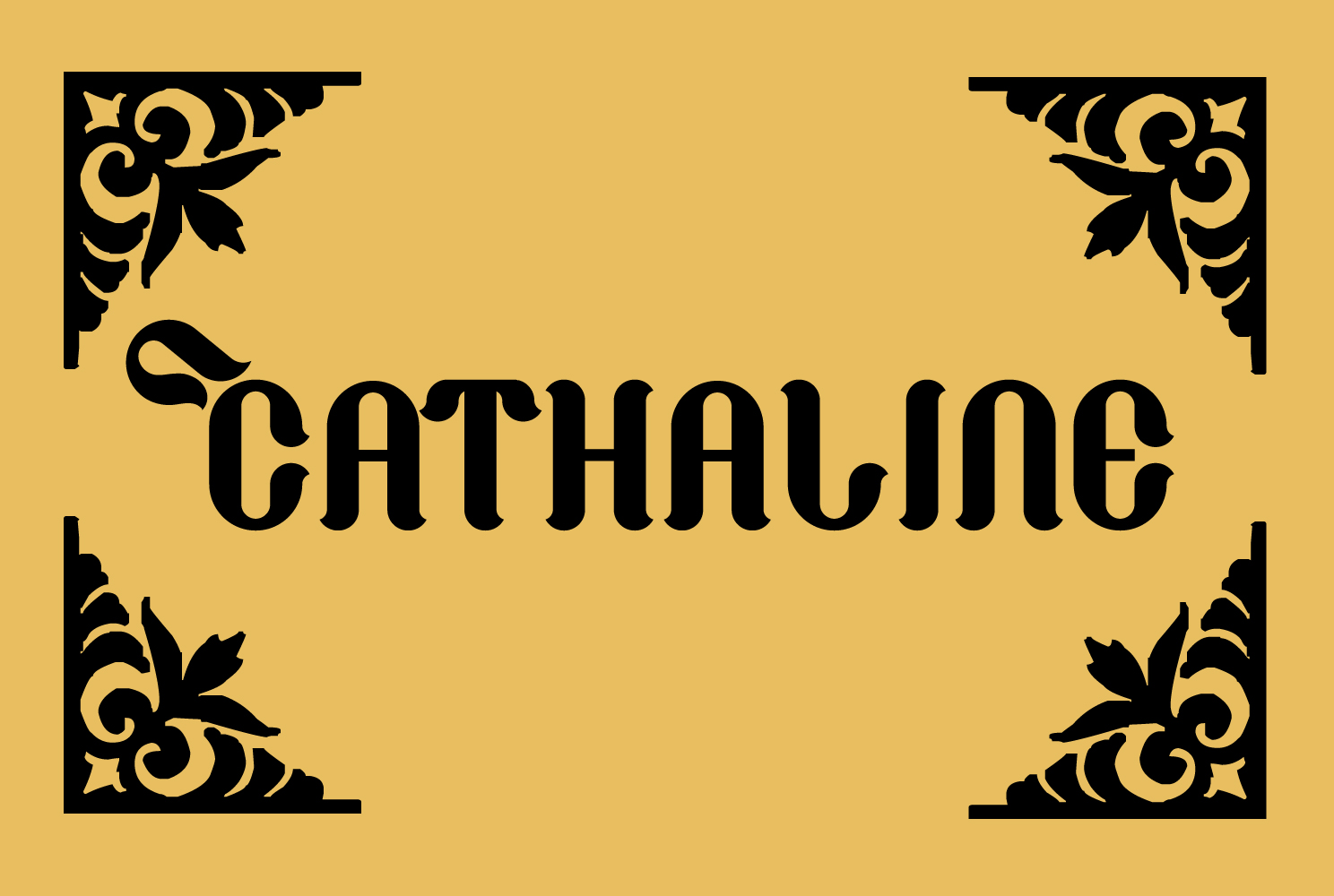 Cathaline Font Digital Font Download