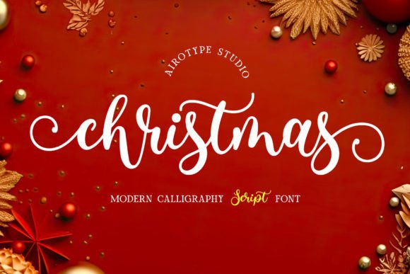 Christmas Script Font Digital Font Download