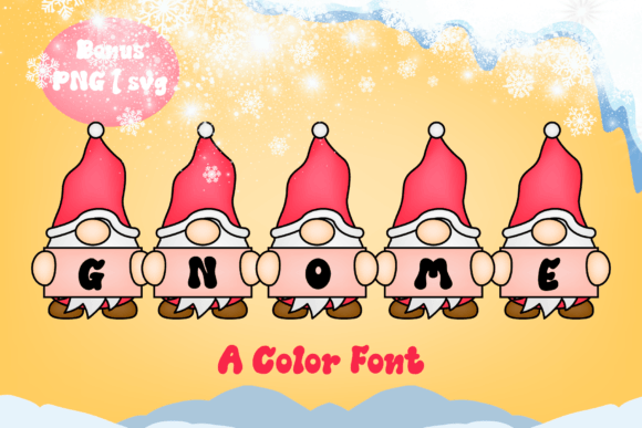 Color Gnome Font Digital Font Download