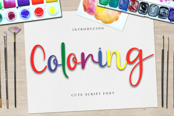 Coloring Font Digital Font Download