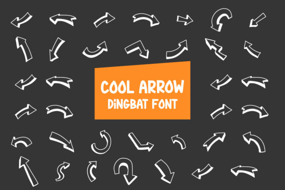 Cool Arrow Font Digital Font Download