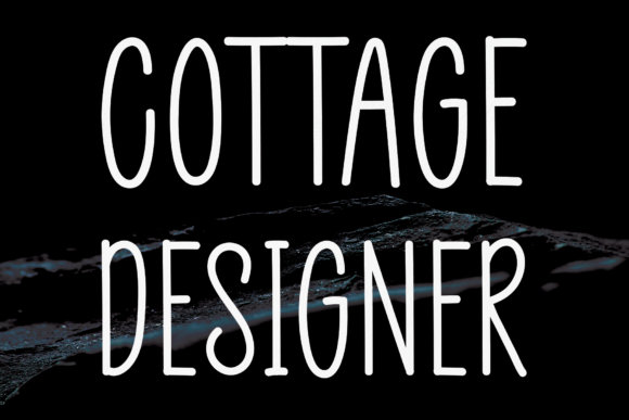 Cottage Designer Font Digital Font Download