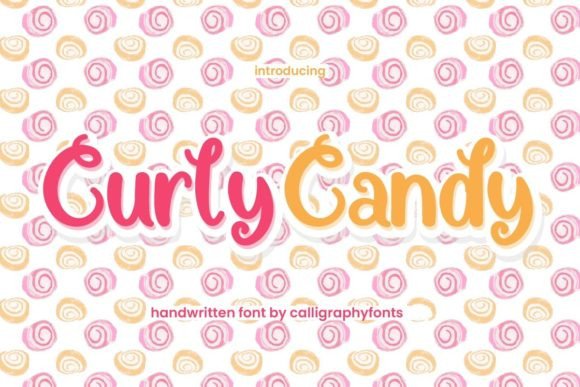 Curly Candy Font Digital Font Download