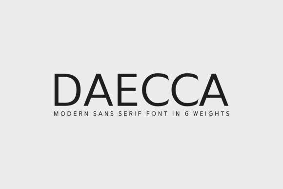 Daecca Family Font Digital Font Download