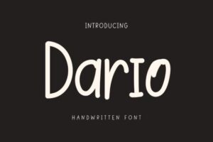 Dario Font Digital Font Download