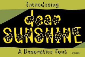 Dear Sunshine Font Digital Font Download