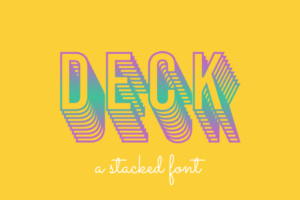 Deck Font Digital Font Download