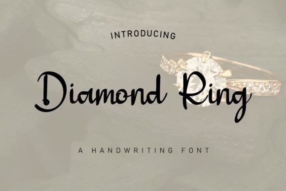 Diamond Ring Font Digital Font Download