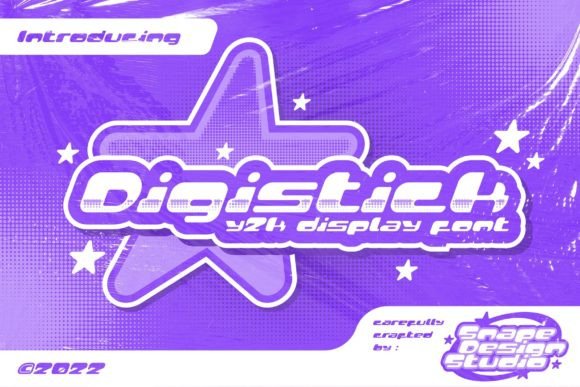 Digistick Font Digital Font Download