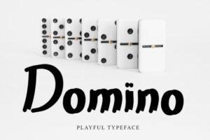 Domino Font Digital Font Download