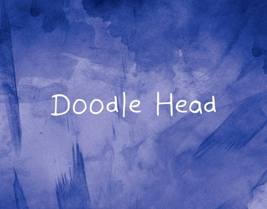 Doodle Head Font Digital Font Download