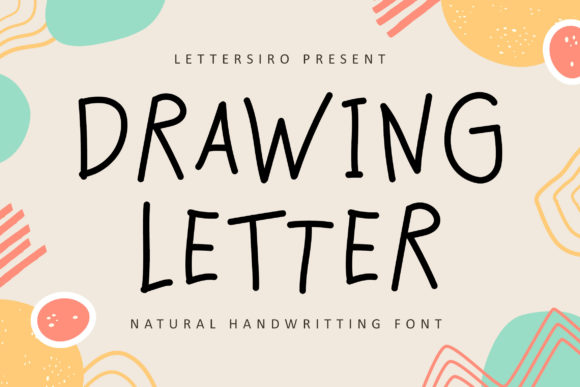Drawing Letter Font Digital Font Download