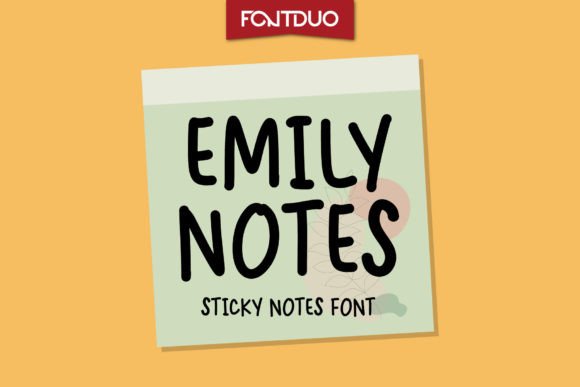 Emily Notes Font Digital Font Download