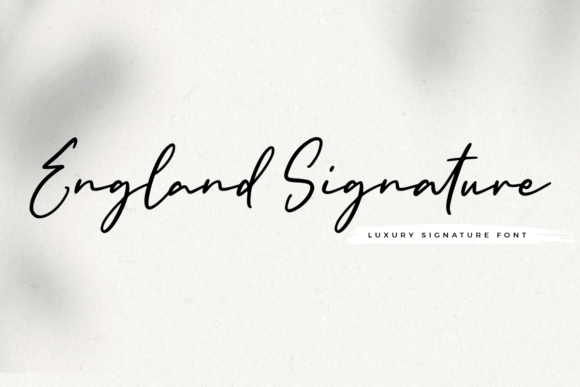 England Signature Font Digital Font Download