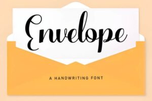 Envelope Font Digital Font Download
