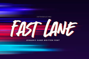 Fast Lane Font Digital Font Download