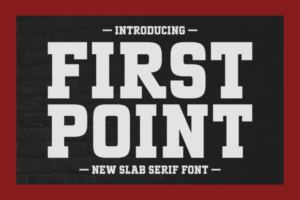 First Point Font Digital Font Download