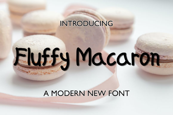 Fluffy Macaron Font Digital Font Download