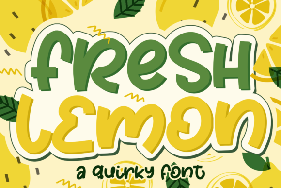 Fresh Lemon Font Digital Font Download