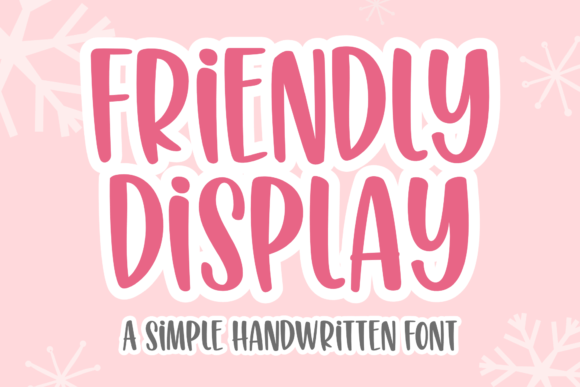 Friendly Display Font Digital Font Download