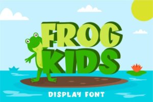 Frog Kids Font Digital Font Download