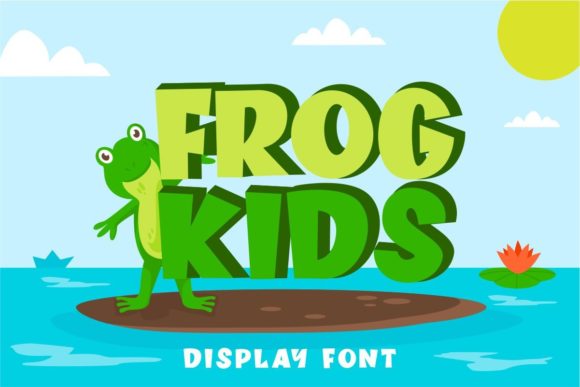 Frog Kids Font Digital Font Download