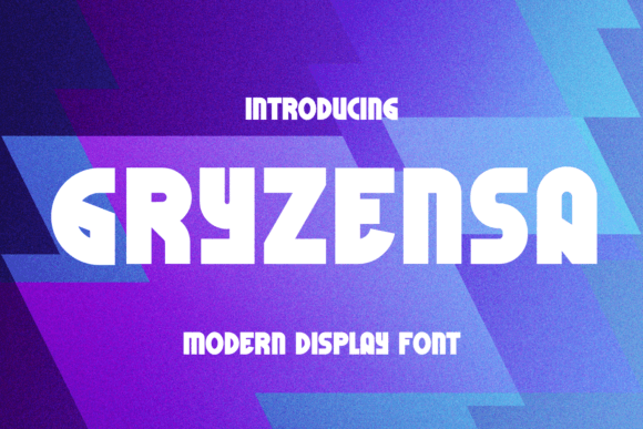 Gryzensa Font Digital Font Download