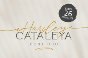 Haisley Cataleya Font Digital Font Download