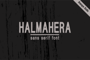 Halmahera Font Digital Font Download