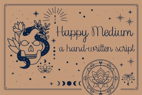 Happy Medium Font Digital Font Download