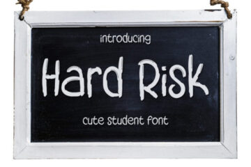 Hard Risk Font Digital Font Download