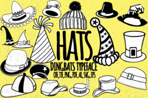 Hats Font Digital Font Download