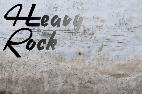 Heavy Rock Font Digital Font Download
