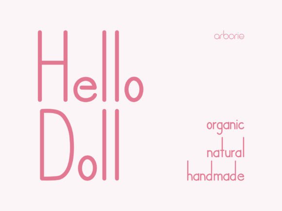 Hello Doll Font Digital Font Download
