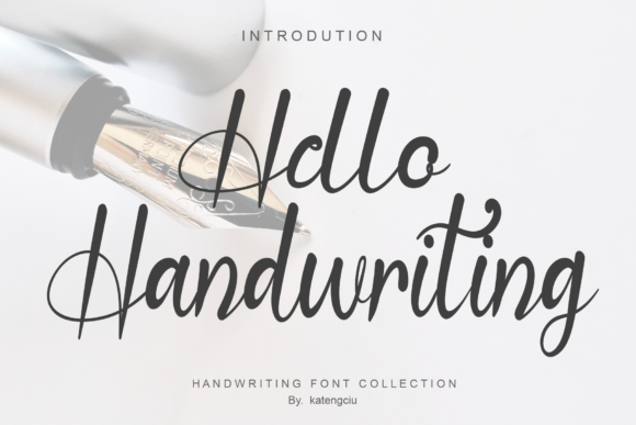 Hello Handwriting Font Digital Font Download
