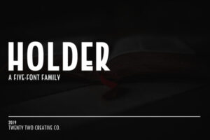 Holder Family Font Digital Font Download