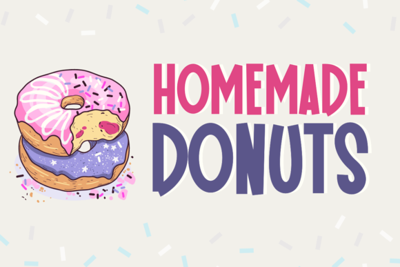 Homemade Donuts Font Digital Font Download