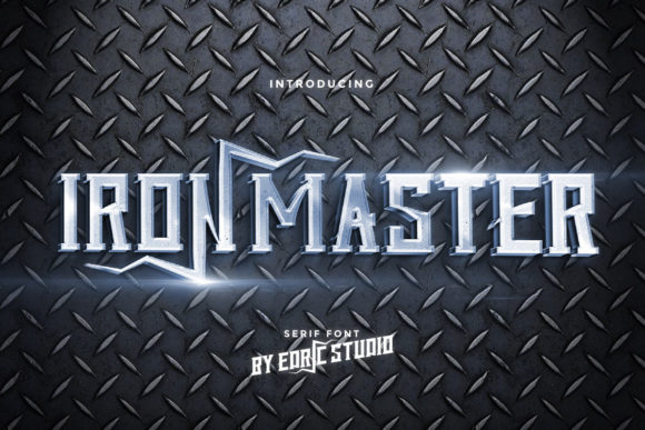 Iron Master Font Digital Font Download
