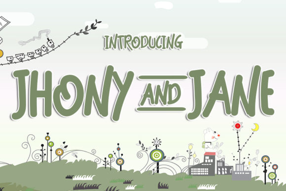 Jhony and Jane Font Digital Font Download