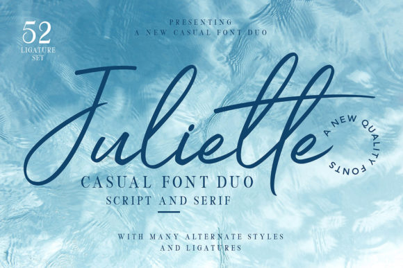 Juliette Duo Font Digital Font Download