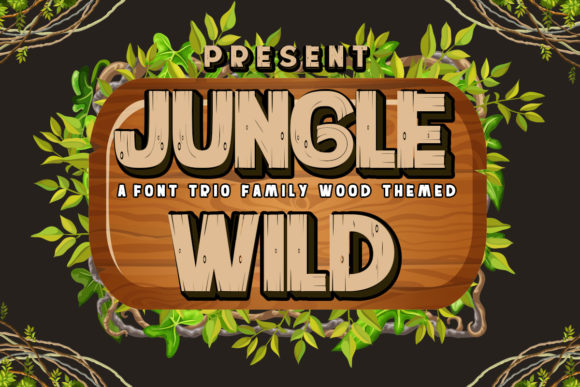 Jungle Wild Font Digital Font Download