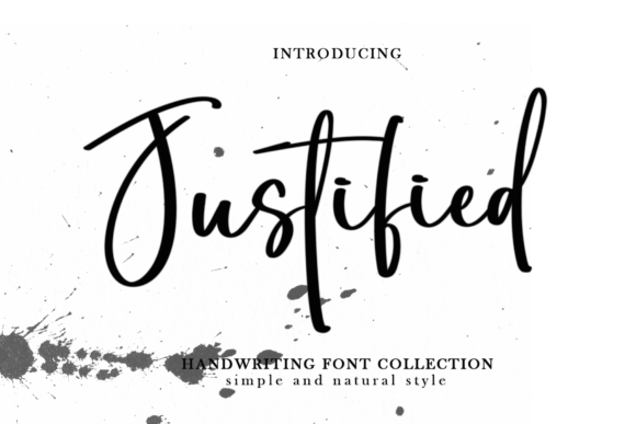 Justified Font Digital Font Download