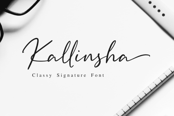 Kallinsha Font Digital Font Download