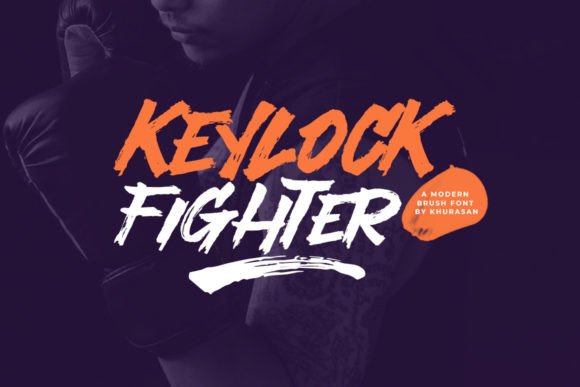 Keylock Fighter Font Digital Font Download